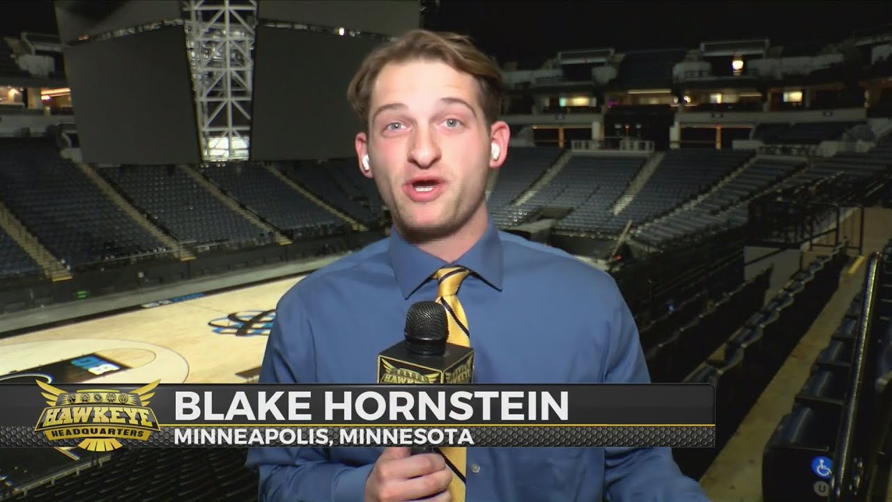 Blake Hornstein at 10 Iowa WBB Big Ten Champs - YouTube