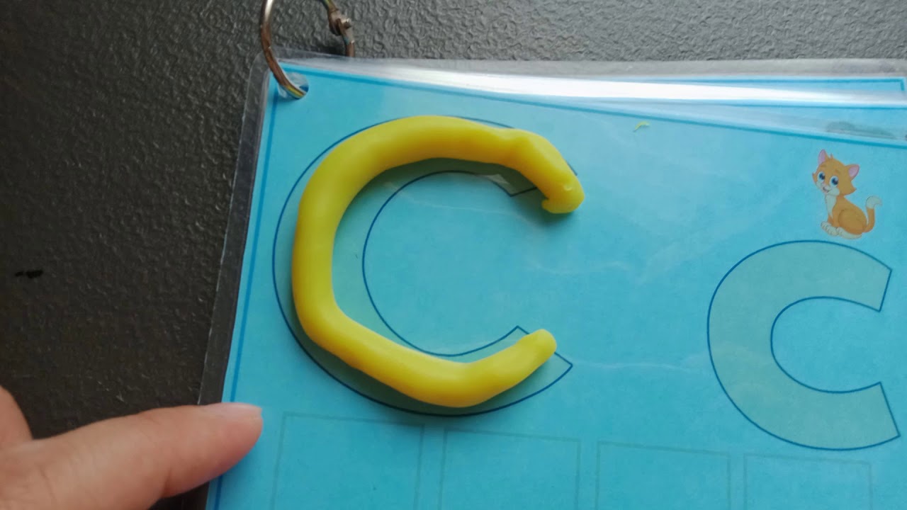 Playdough Activity Letter C - YouTube