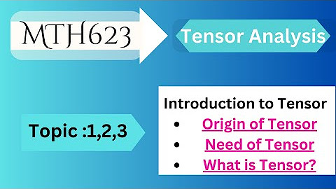 Mth623 Short lectures Tensor Analysis - YouTube