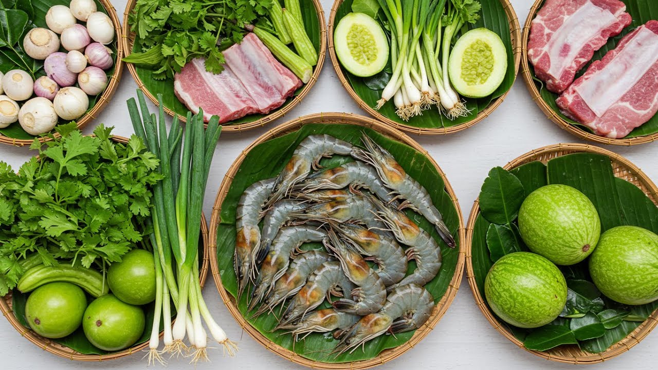 Fresh Ingredients, Bold Flavors! 🌿🦐 | Preparing a Traditional Khmer ...