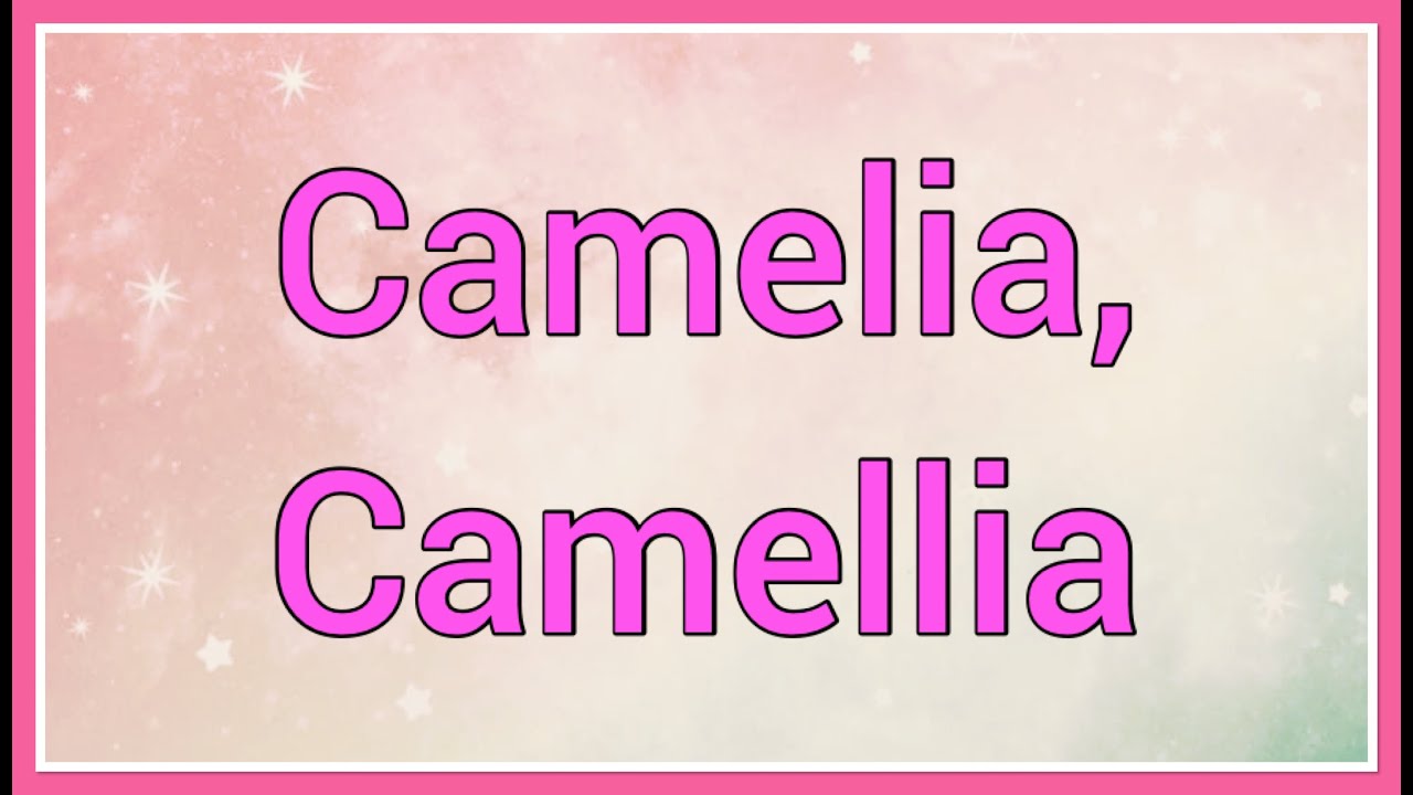 Camelia, Camellia | Name Origin Meaning Variations - YouTube