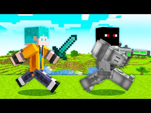 CAÇADOR vs SUPER ARMADURA no MINECRAFT