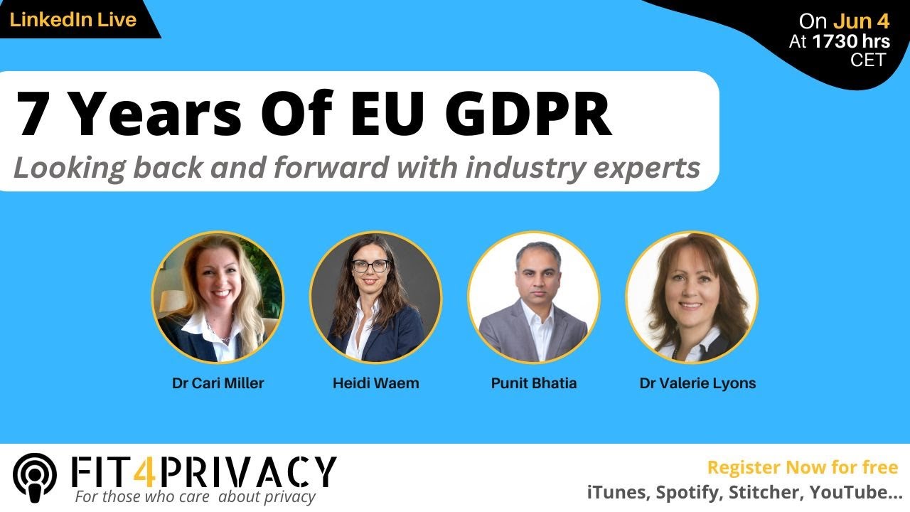 Look Back & Forward at 7 Years of EU GDPR - YouTube