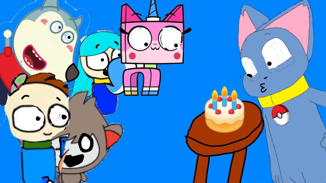 Happy brithDay Blue cat riolu! Créditos pra @『 BRUNNA MARIA ♡ OFICIAL ...