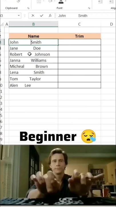 How to use TRIM Function in Excel🤯 #excel #spreadsheetmagic #excelshortcuts #spreadsheets # ...