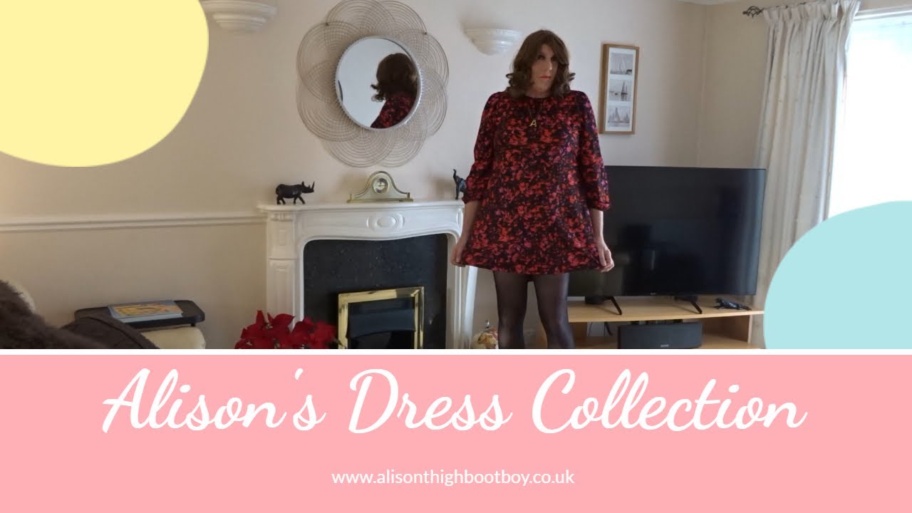 Alison's Dress Collection @ January 2023 - Red Puff Sleeve Patterned ...