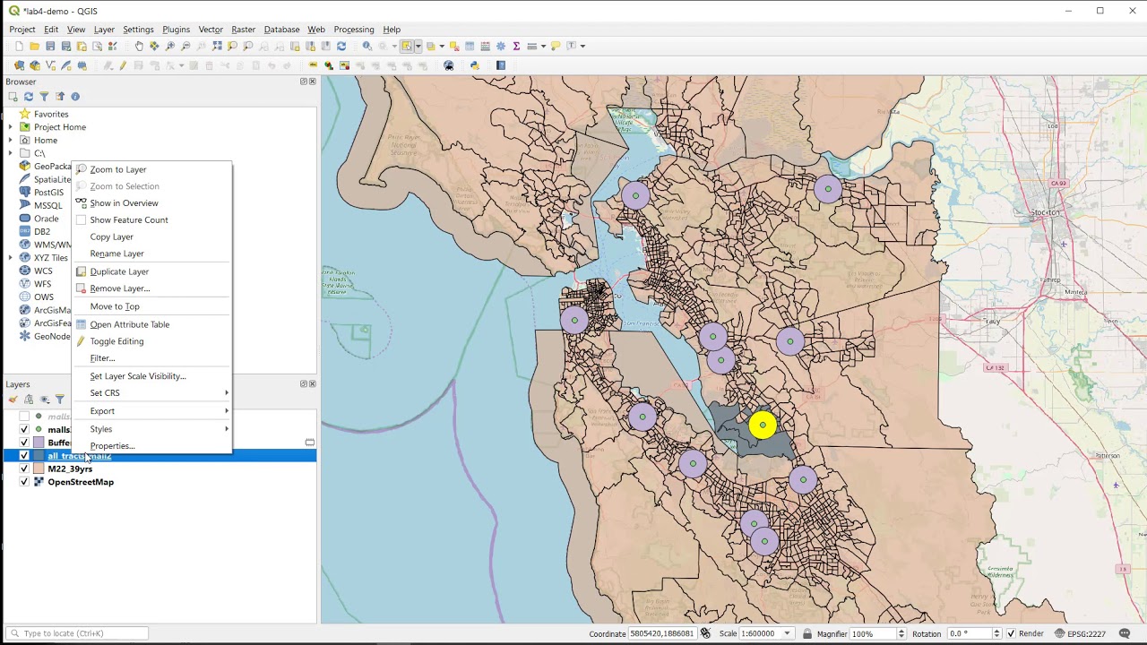 Export and sum a table from QGIS 3.4 - YouTube