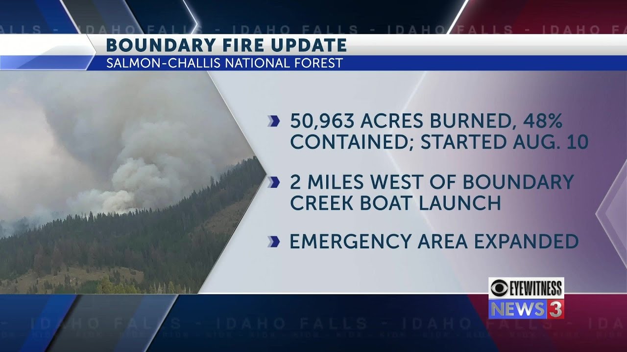 Boundary Fire grows to 50,963 acres - YouTube