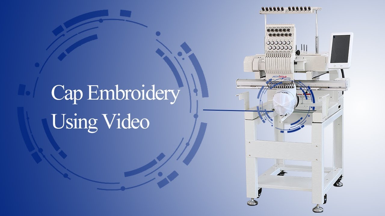 Tip 3：Cap embroidery using video - YouTube
