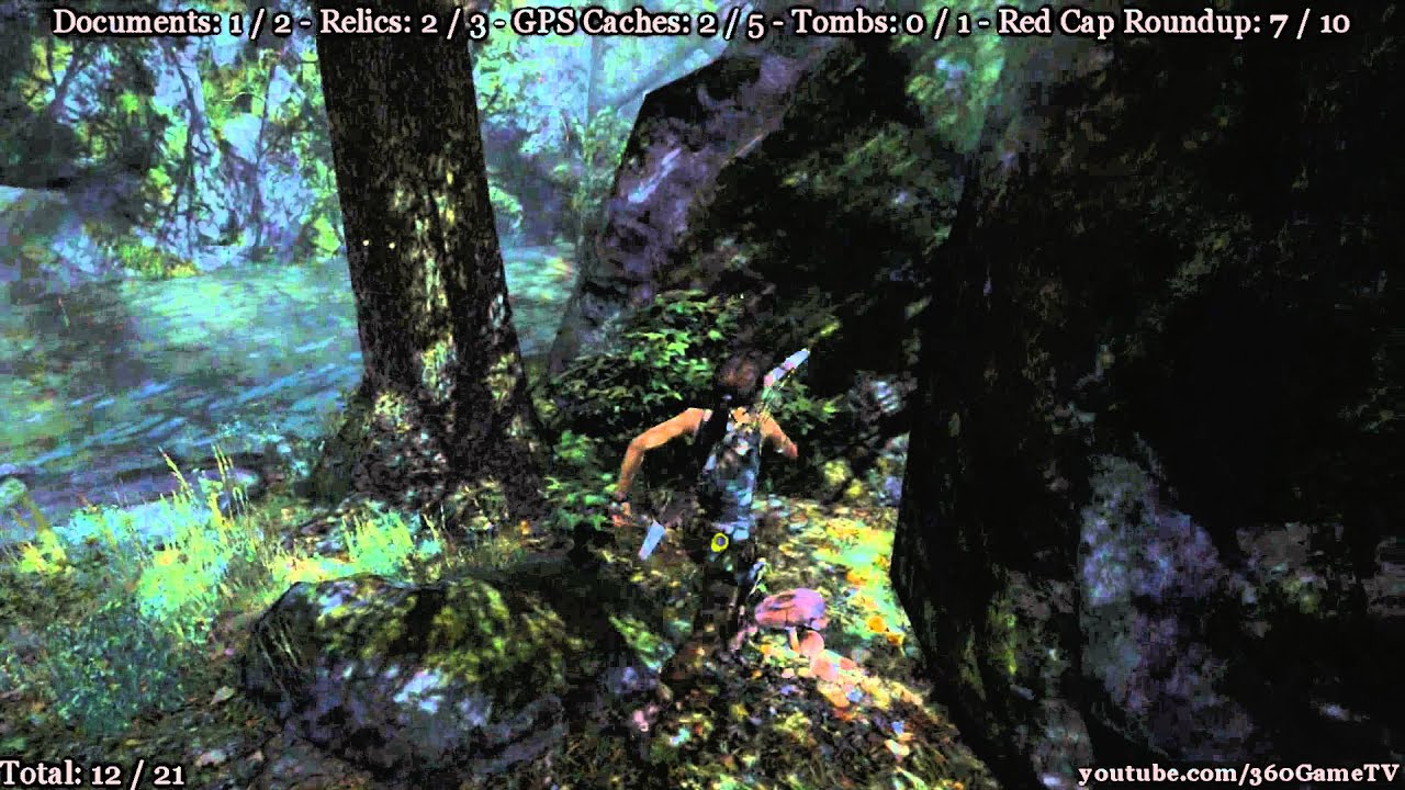 Tomb Raider - Summit Forest - All Collectibles and Red Cap Roundup ...