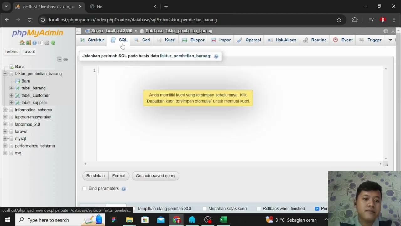 Praktikum ATS Pemrograman Basis Data - YouTube