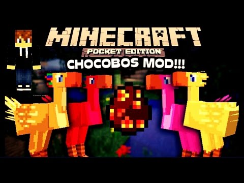 CHOCOBOS MOD# Minecraft Pe 0.9.5 - YouTube