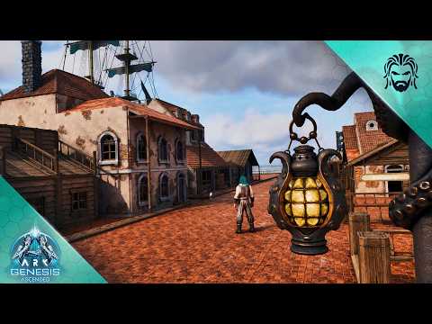 I Built an Entire Pirate Town! | ARK Genesis [E12]