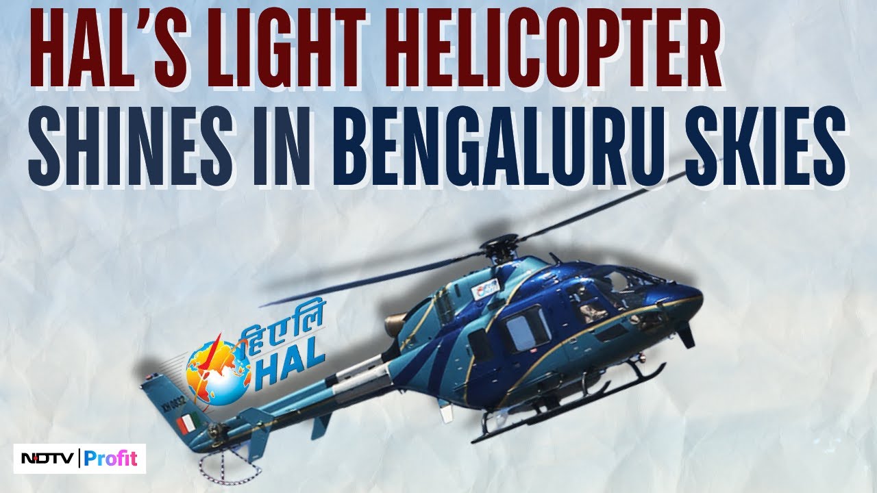 Watch HAL's Latest Light Utility Helicopter (LUH-0832) At Aero India ...