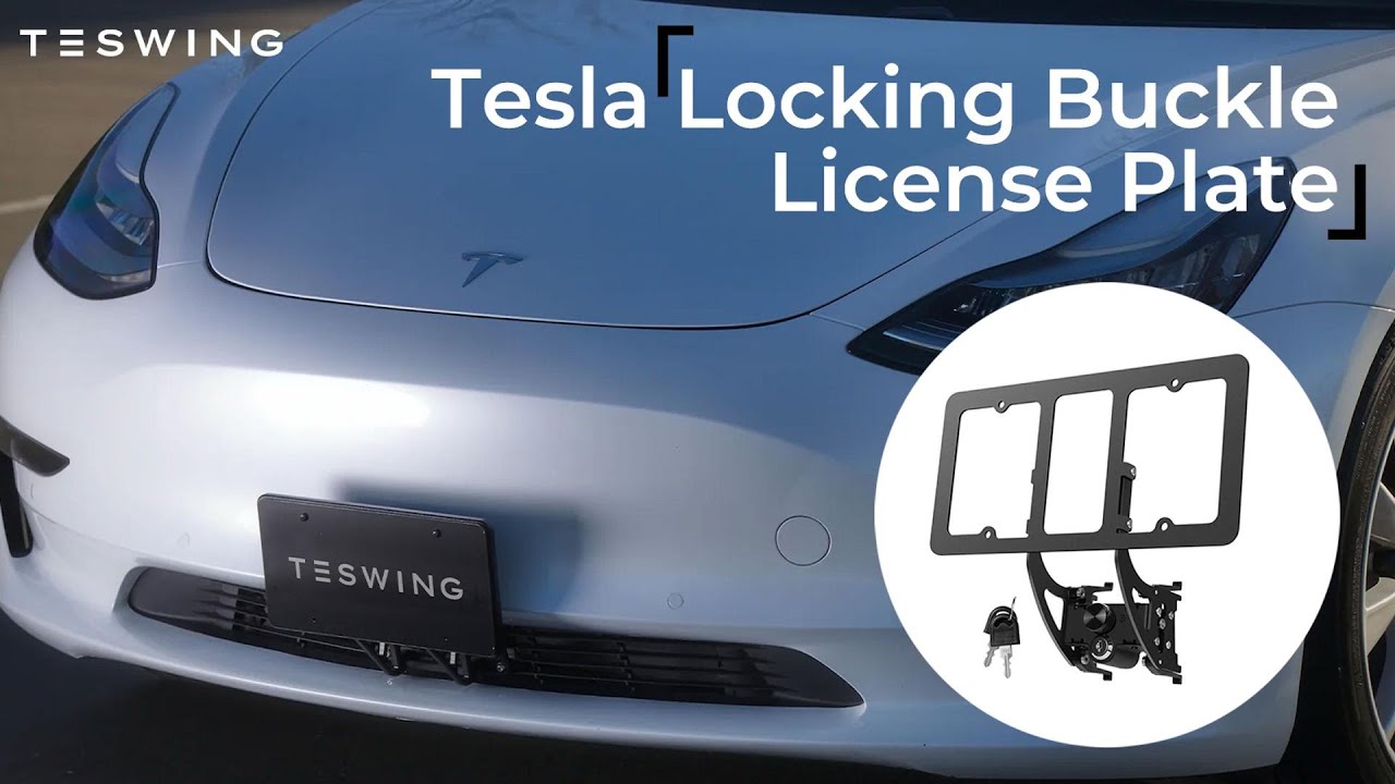 Tesla Locking Buckle License Plate Installation Instructions and Safety ...
