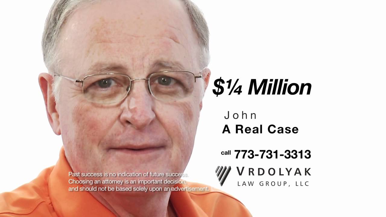 John's insurance wouldn't pay. Vrdolyak Law Group fought for him! - YouTube