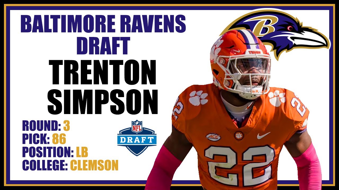RAVENS DRAFT TRENTON SIMPSON WITH PICK 86! INSTANT REACTION - YouTube