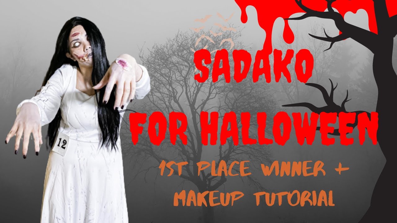 VLOG #78: HALLOWEEN SADAKO MAKEUP TUTORIAL + 1ST PLACE WINNER - YouTube