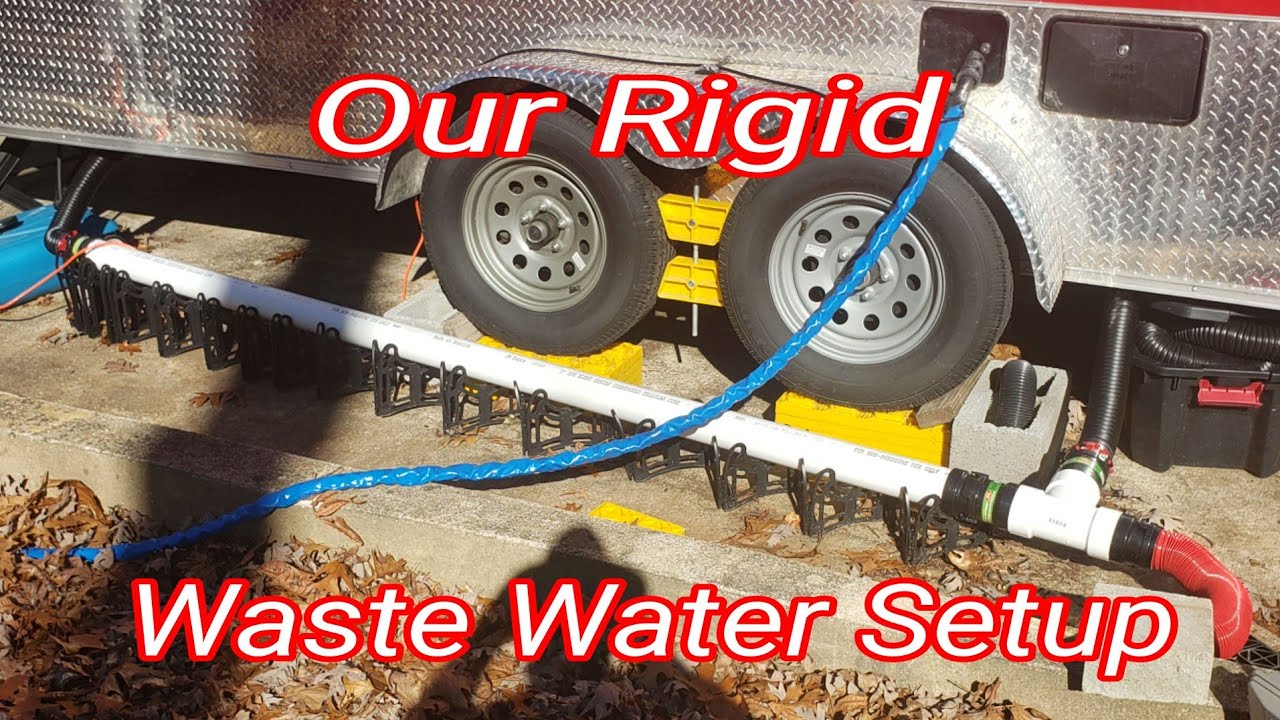Our Rigid Waste Water Setup - YouTube