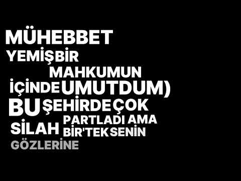 Bu şehirde çok silah patladı ama bi tek senin gözlerine vuruldum ..🖤