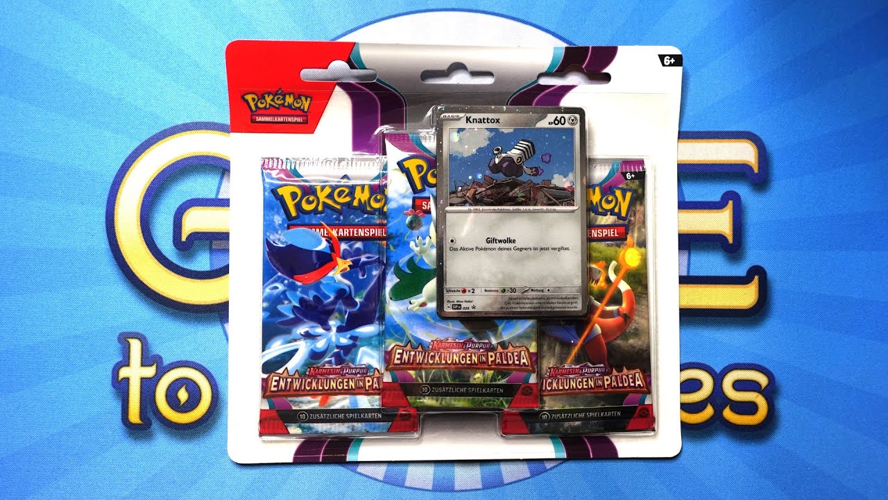 Pokémon - Knattox Blister - Entwicklungen in Paldea 3 Booster Blister ...