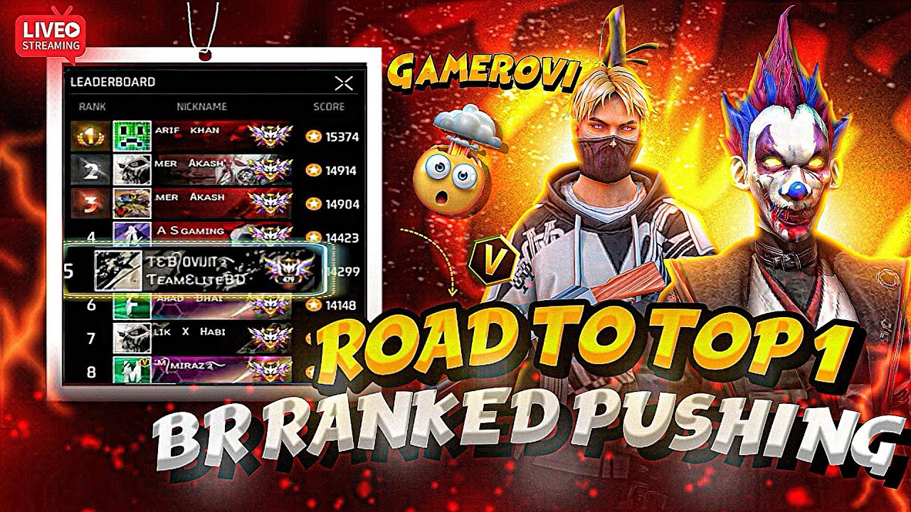 Region Top 1 Push Season 45 Day 10 || 24 Hours Live On Free Fire LIVE ...