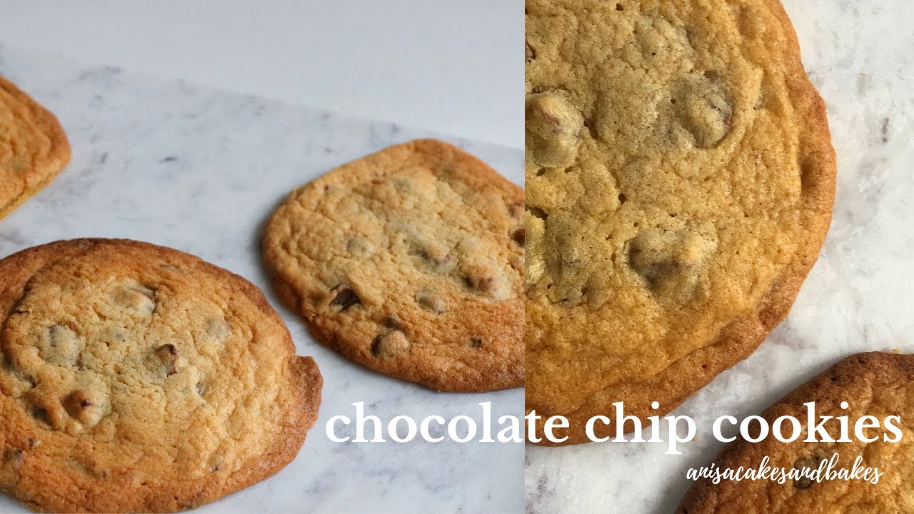 easy chocolate chip cookie recipe 🍪 | anisacakesandbakes - YouTube