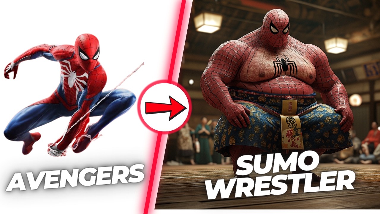 AVENFERS But SUMO WRESTLER 🥋👺All Characters(Marvel & DC) 2024💥 - YouTube