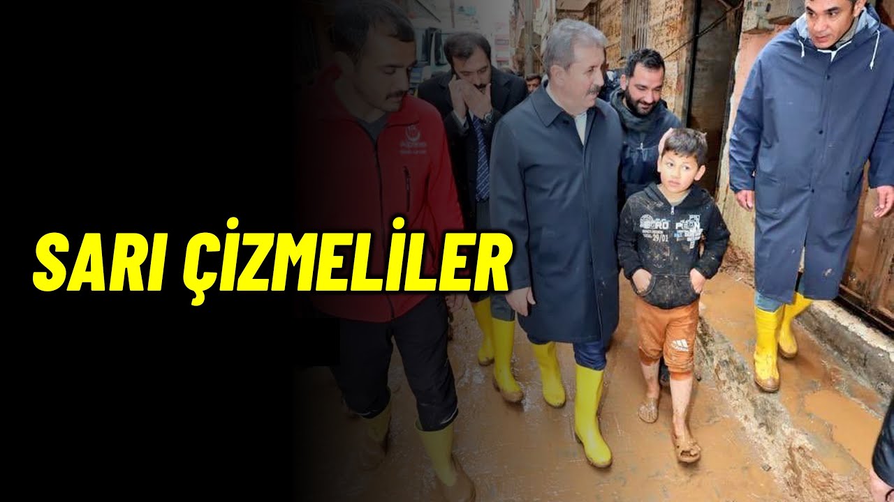 Sarı çizmeliler ekibi ve ayakları balçıklı oğlan çocuğu [Mehmet Efe ...