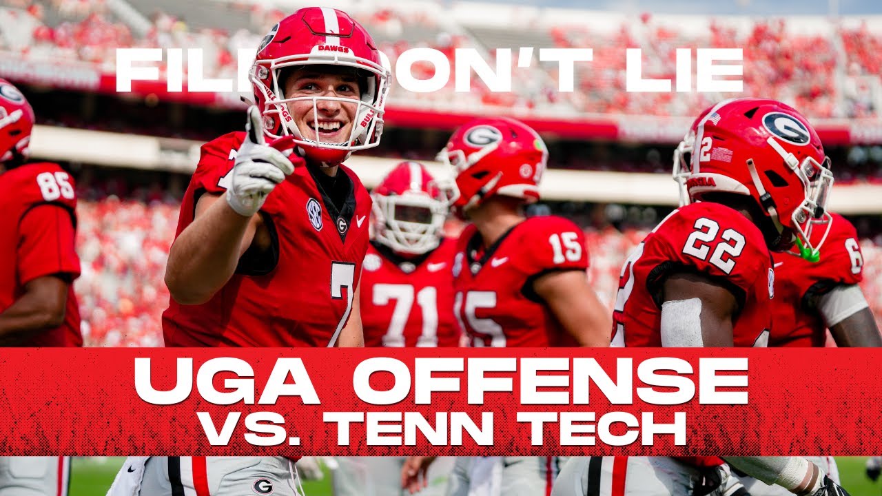 FILM DON'T LIE: Georgia's offense does it all vs. Tenn. Tech - YouTube