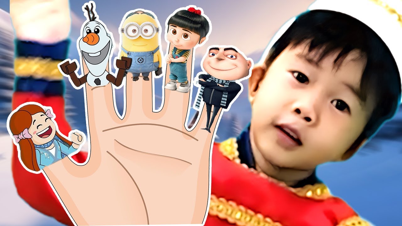 Despicable Me Finger Family & Frozen Finger Family | Nursery Rhymes ...