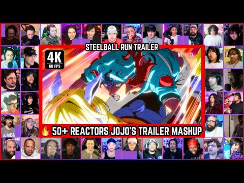 🔥🔥Steel Ball Run JoJo's Bizarre Adventure Official Trailer Reaction Mashup - #jojosbizzareadventure
