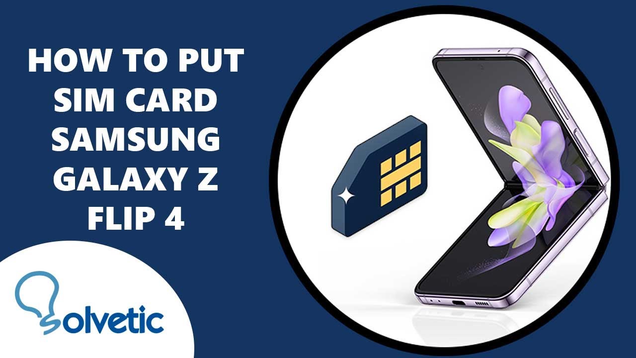 📲 How to Put SIM Card in Samsung Galaxy Z Flip 4 ️ How to Use Samsung Z ...