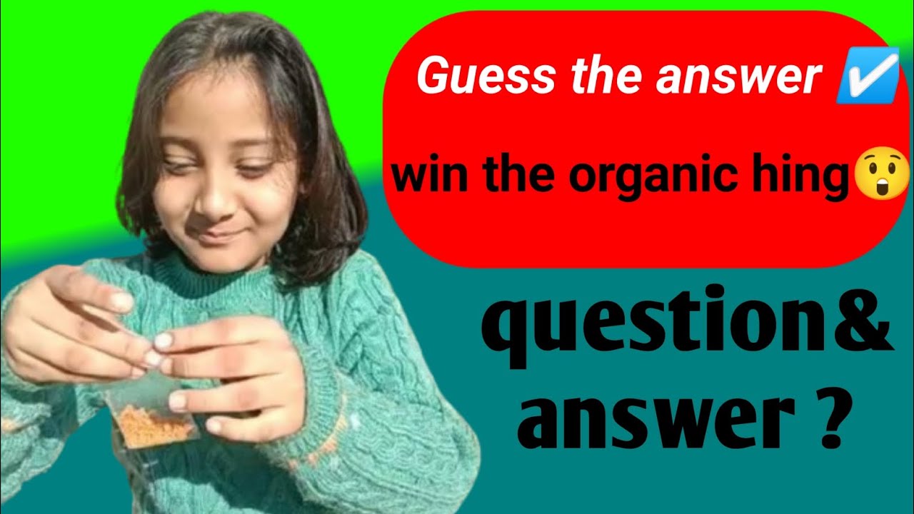 Answer questions ⁉️ Guess the answer and win the hing,🥰🥰 - YouTube