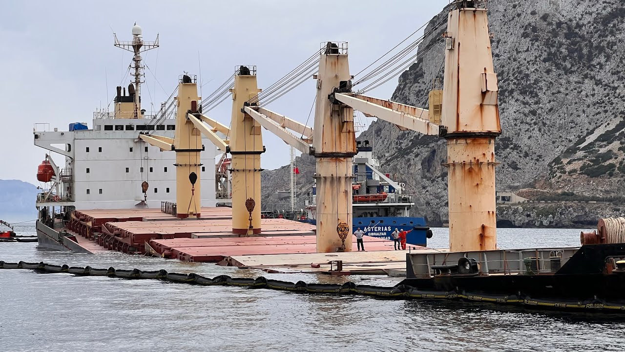 OS 35 SHIPWRECK IN GIBRALTAR - YouTube