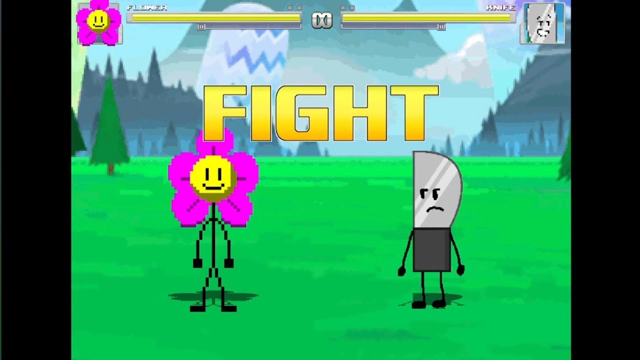 Knife vs. Flower (Inanimate Insanity vs. BFDI) | M.U.G.E.N - YouTube