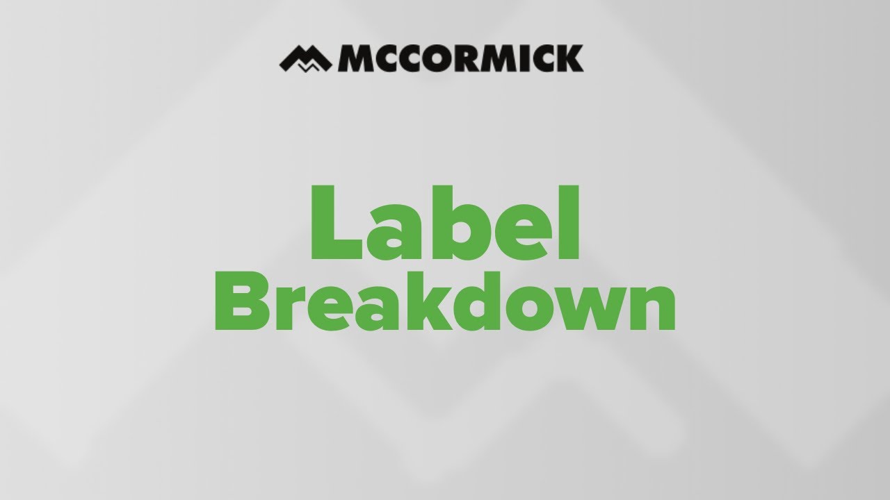 McCormick System’s Label Breakdown - YouTube