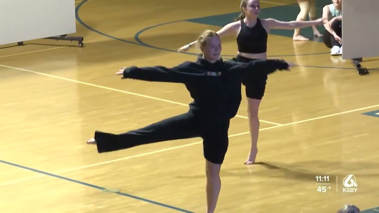 High school dancers perform at Central Coast dance convention - YouTube