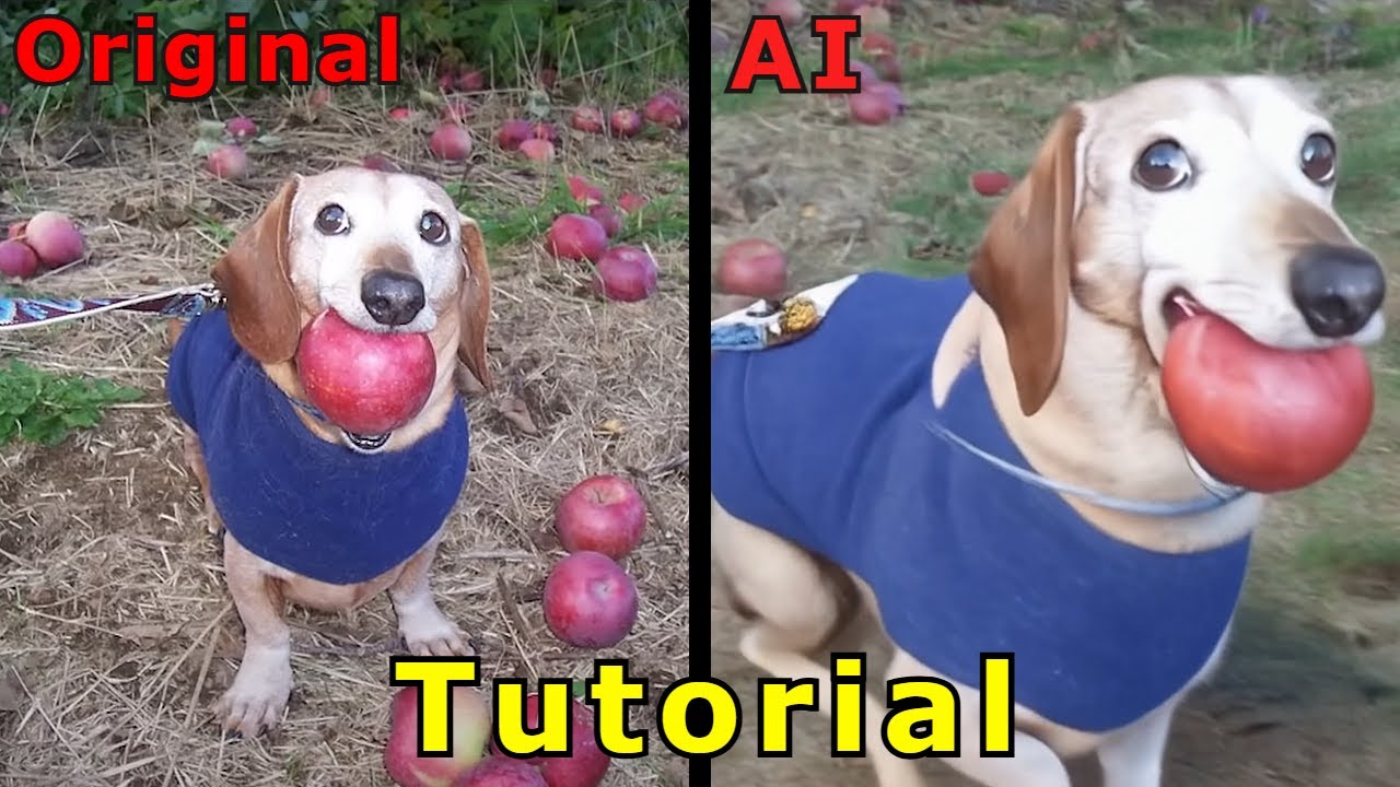How to make Apple Dog AI meme video (April Dock) - YouTube