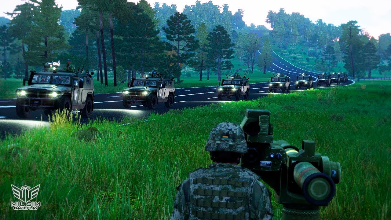 Convoy of Russian Tigers was Ambushed by a Special Forces armed TOW and ...