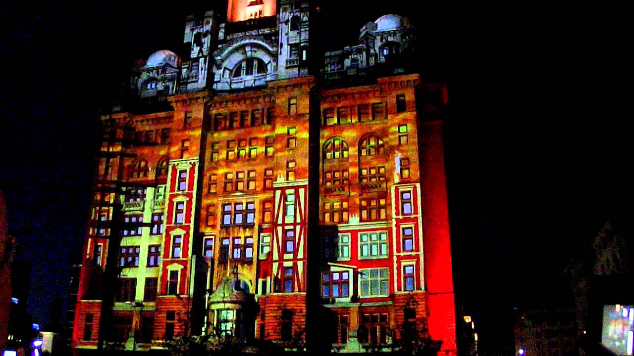 Liver Building Light Show Part 1 - YouTube