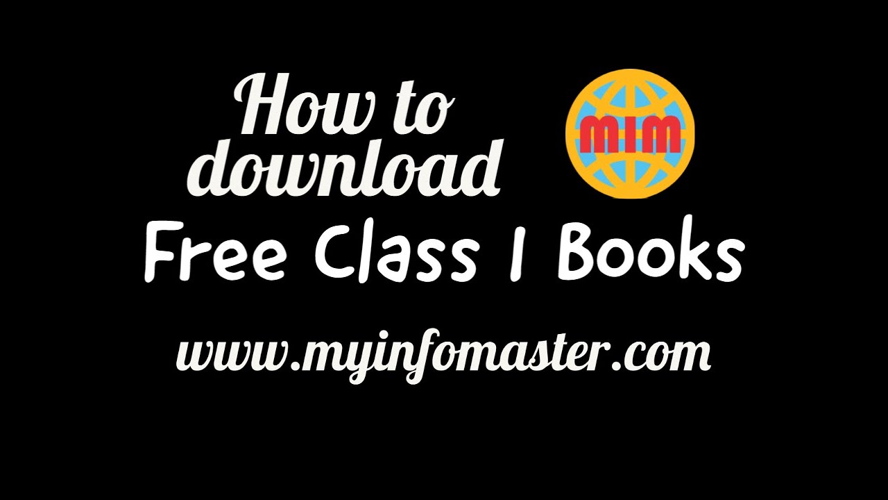 How to download Class 1 PDF Books - Free Textbooks - My Info Master ...