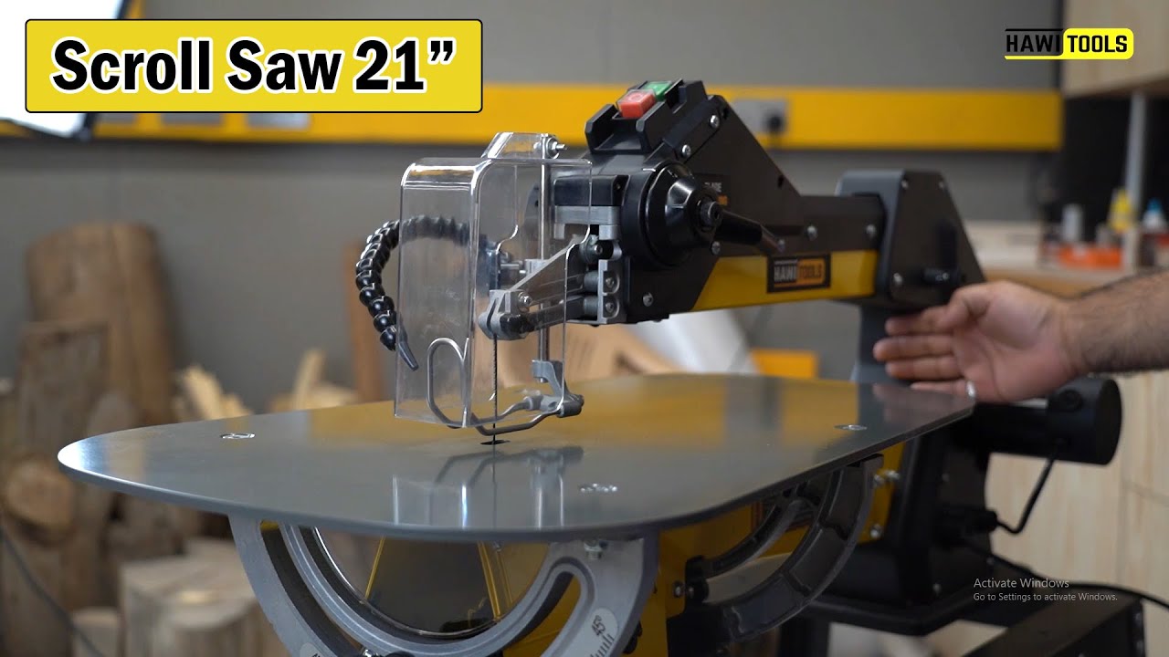 منشار خطاط ( سكرول سو ) 21 انش | Scroll Saw 21" Review - YouTube