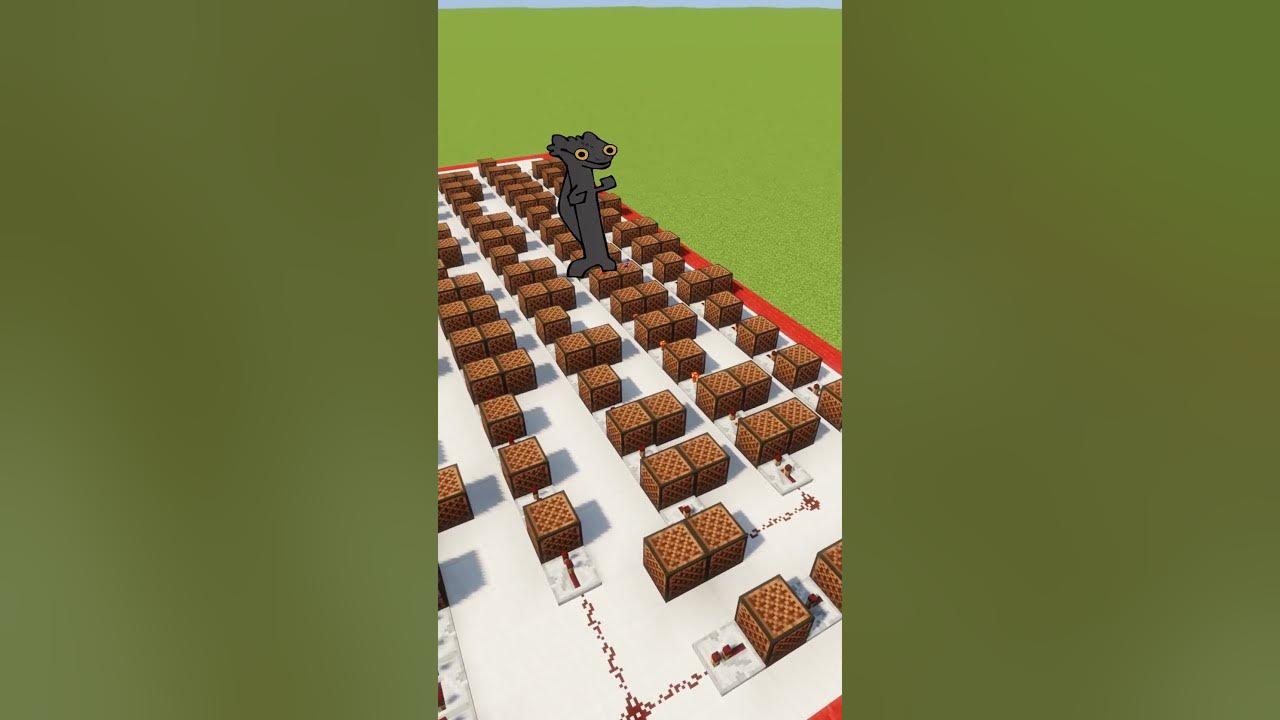 Toothless Dancing Song Minecraft Note Blocks Tutorial - YouTube