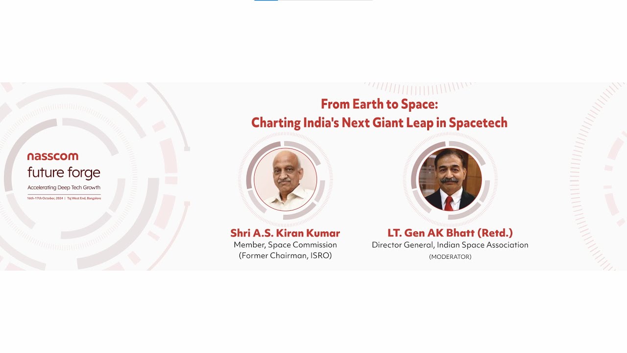 #nasscomfutureforge2024 | India's Ascent in Space: A Dialogue with ISRO ...