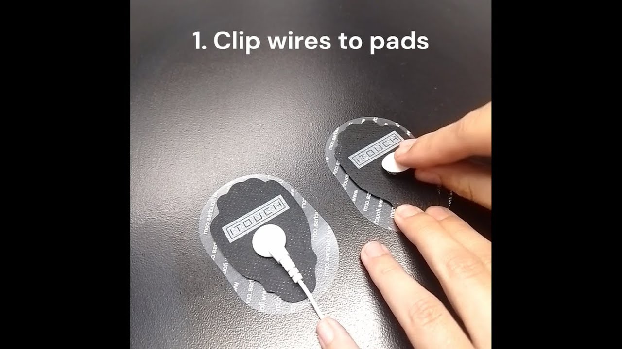 How to use medium size electrode pads - YouTube