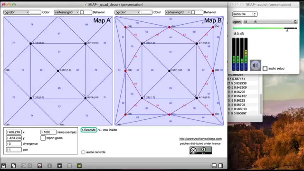 MIAP Example: quad panner with decorrelation - YouTube