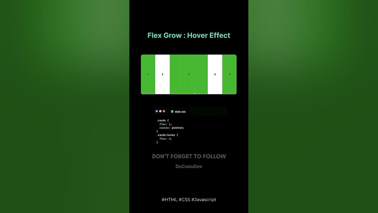 Create Hover Animation With Flex Grow Using Html And Css Css Html Hoveranimation