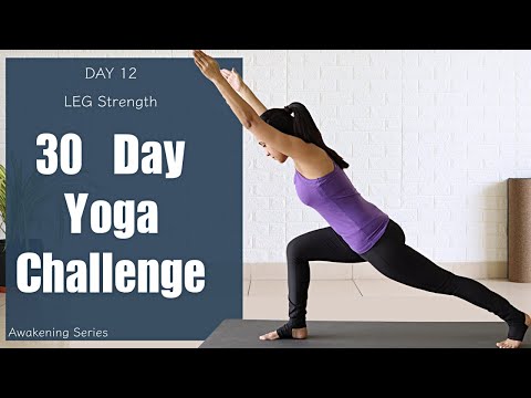 30 Day Yoga Challenge | Day 12 | LEG Strength | Yogbela