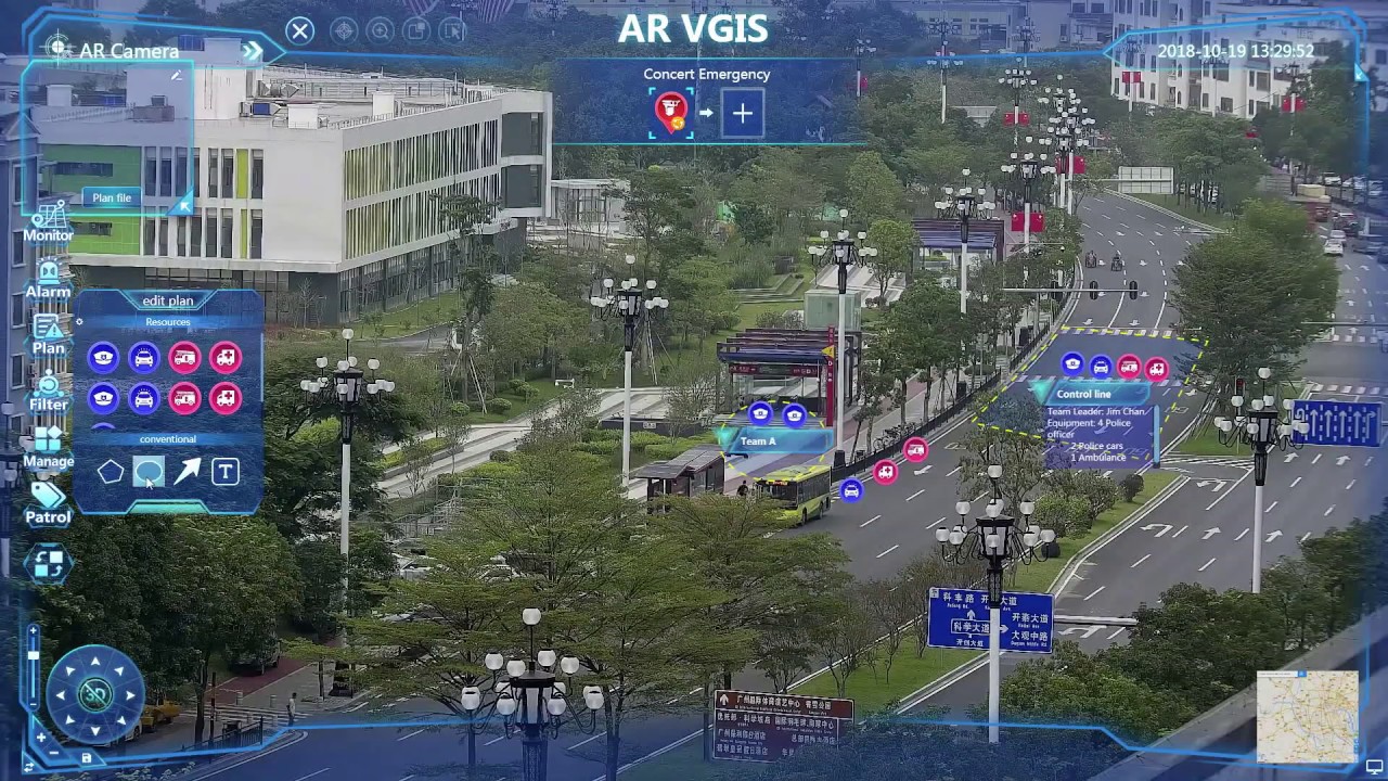 The Visual Task Plan of Live Scenario in the live view of AR PTZ Camera ...
